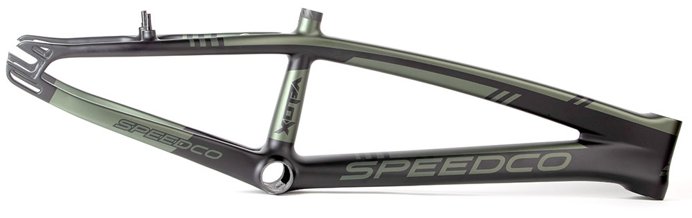 Speedco Velox V3 Carbon Frame Matte Green : Kickassbmx